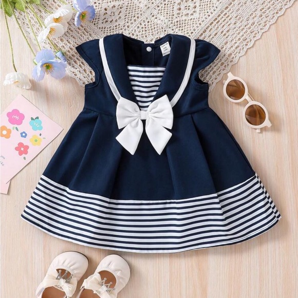 Dresses | Navy Blue Baby Dress | Poshmark